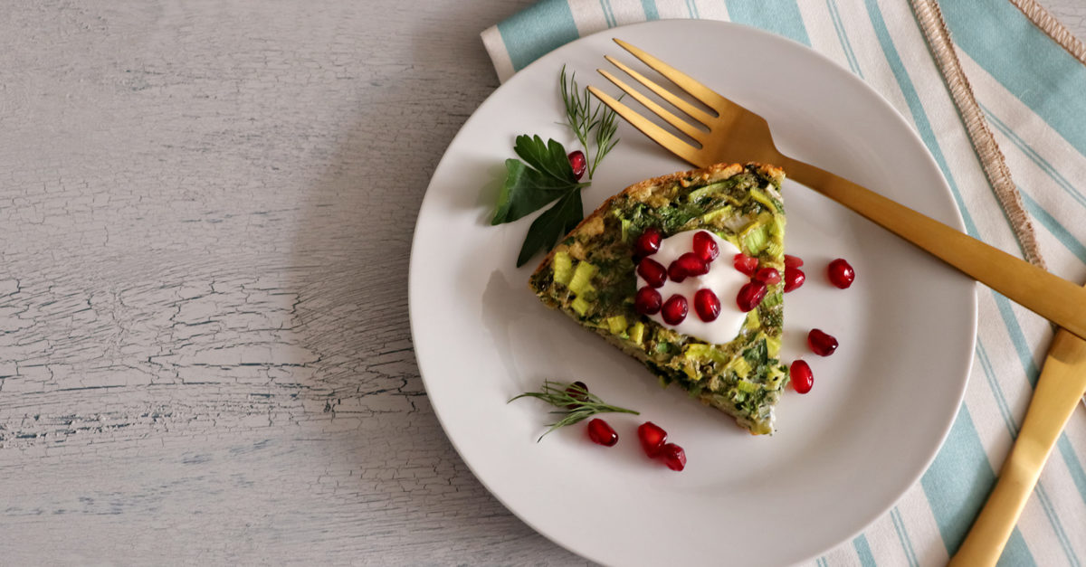 Persian Herb and Leek Frittata - Start Healthy