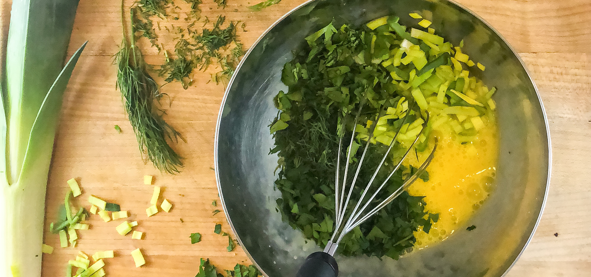Persian Herb and Leek Frittata - Start Healthy