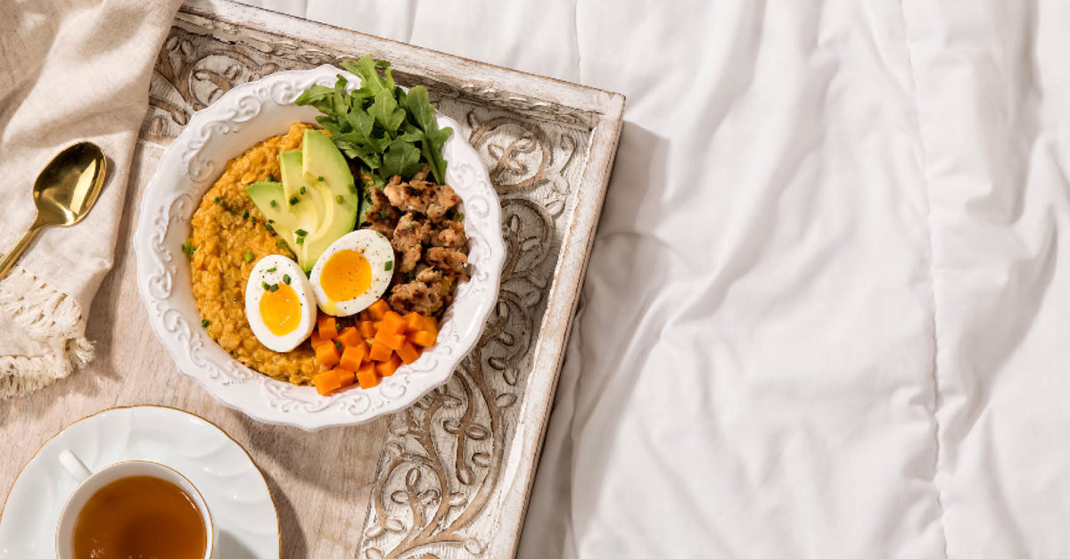 Sriracha Garlic Savory Oatmeal - Start Healthy